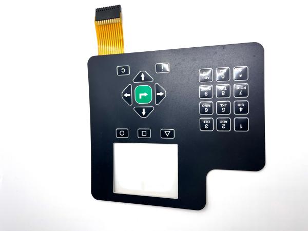 Quality Texture Coating 1x3 Matrix Membrane Switch With Perimeter Emboss All Keys for sale
