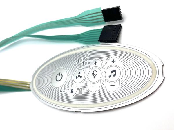 Quality EL Backlight Membrane Keypad Membrane Keypad Custom Highly Effective For Electric Fan for sale