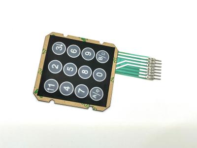 China Automatic Printing Matrix Membrane Switch Embeded Flexible Prototype 2.54MM Pitch for sale