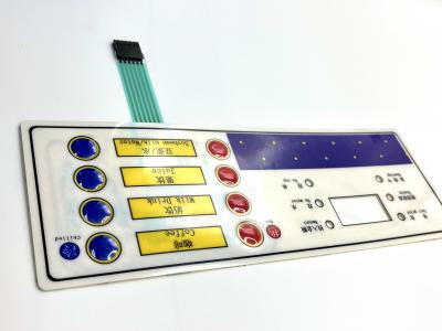 中国 光沢のある表面カスタムメンブレンスイッチメンブレンキースイッチ、触覚フィードバックボタン付き 販売のため