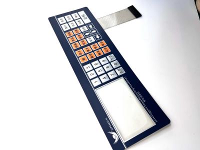 中国 カスタマイズ可能な触覚メンブレンキーボード メンブレンスイッチキーパッド コンパクト 粘着層付き 販売のため