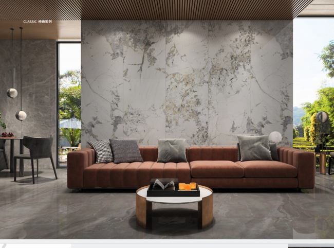 Close-up view of Glazed Porcelain Tile texture