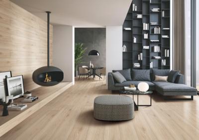 China R10 Wood Effect Porcelain Tiles Brown Bedroom Interior Wooden Tile for sale