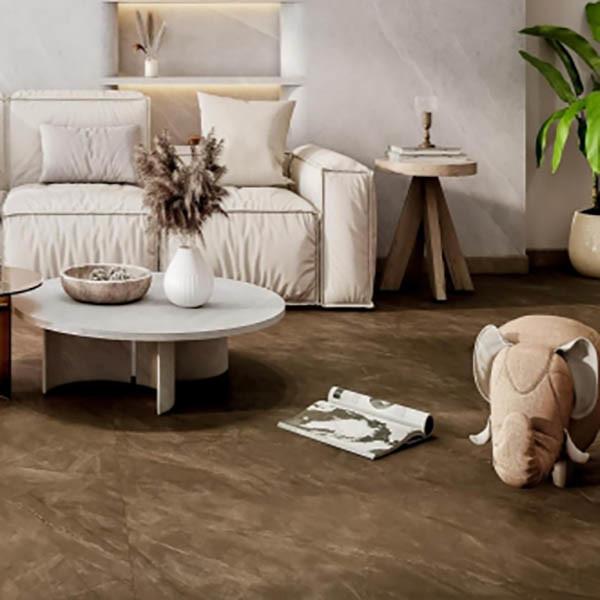 Desgaste de la pizarra de la porcelana de Grey Polished Glazed Porcelain Tile - resistente