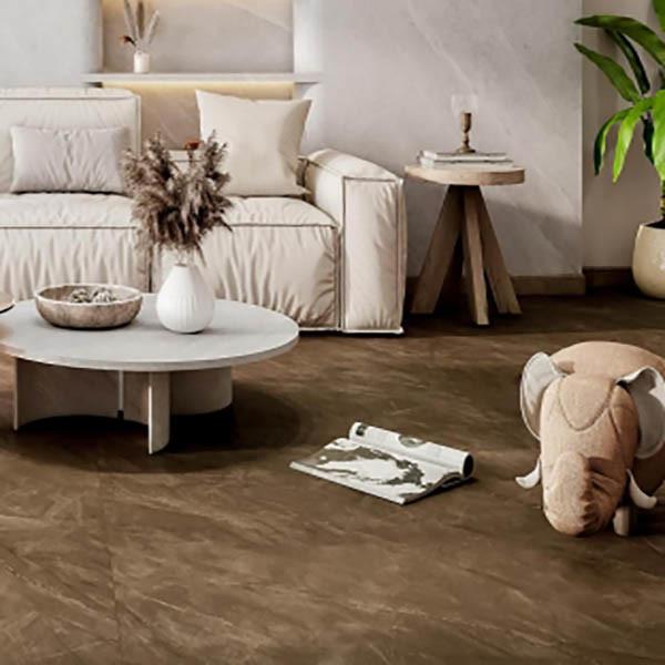 Desgaste de la pizarra de la porcelana de Grey Polished Glazed Porcelain Tile - resistente