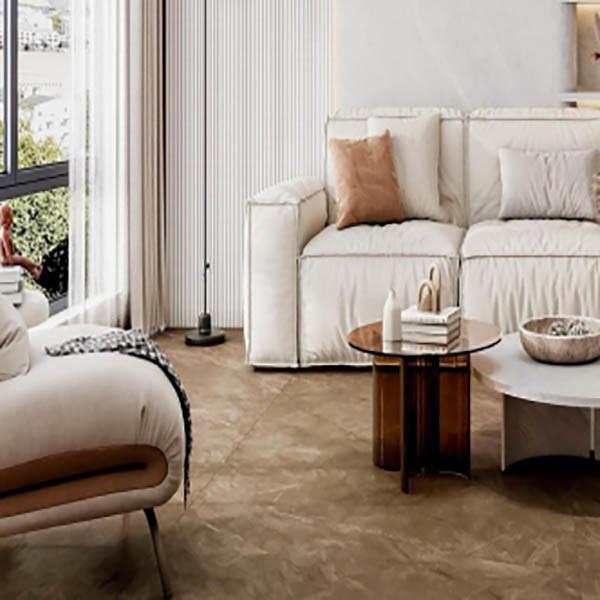 Desgaste de la pizarra de la porcelana de Grey Polished Glazed Porcelain Tile - resistente