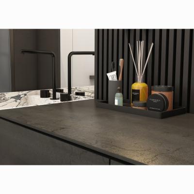 Cina Pietra sinterizzata di ossidiana nera 800x2700 mm per uno sfondo drammatico in vendita
