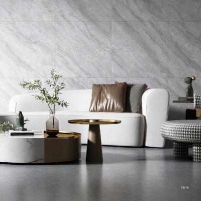 Chine Carreaux de sol de cuisine en céramique à bord rectifié Couleur grise à vendre