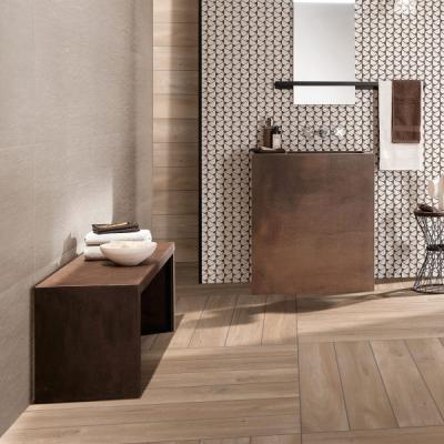 Chine Carreaux de sol vitrés en bois céramique Résistance au gel et fonctionnalité à vendre