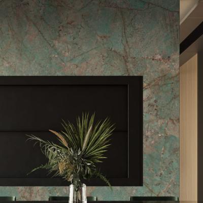 Chine Matt Green Finish Glazed Porcelain Tile  6mm Thickness Frost Resistance à vendre