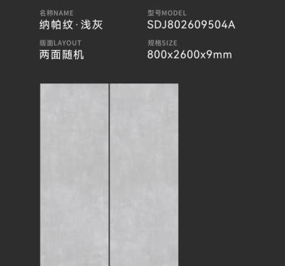 中国 800*2600mm 床面用 Frost 耐性ガラスのポルセランタイル 販売のため