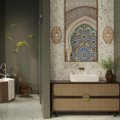 China Rectified Edge Glazed Porcelain Tile Perfect for Residential/Commercial Applications for sale