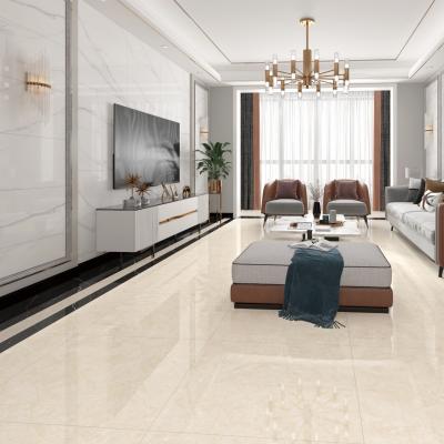 China Matt Finish Modern Porcelain Floor Tile In Yellow Tone For Hospitality Industry for sale