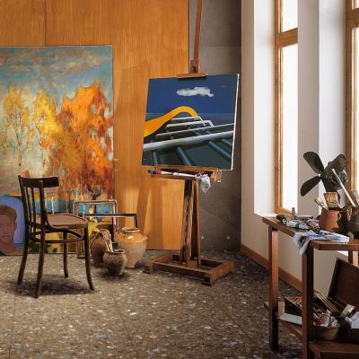 中国 床/壁 セラミック キッチン 床タイル 容易 に 維持 と 清潔 な 表面 ブラウン の グラス 仕上げ 販売のため