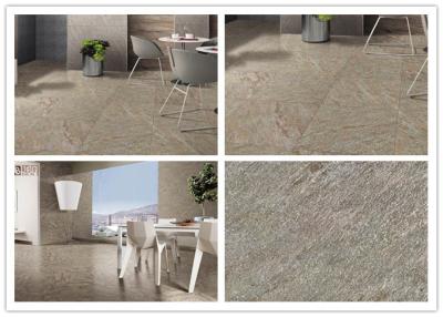 China Glazed Sandstone Ceramic Floor Tiles Concave Convex Pattern Surface Treat for sale