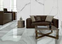China Full Polished Outdoor Porcelain Tile 24x48 Agate Light Grey Marble Look for sale