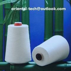 China 100% natural bamboo fiber yarn for knitting or for weaving at very reliable quality and eco-friendly for sale