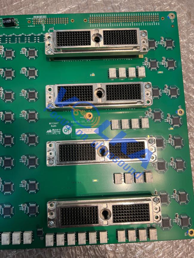 Close-up of Chison QBIT 7 TXRX board connections