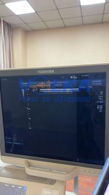China Canon Toshiba Aplio 50 SSA-700A Sonda de ultrassom vascular linear PLT-704AT à venda