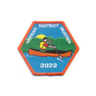 Cina Ferro di Logo Embroidered Sports Cerotti Merrowed sopra per l'escursione degli eventi di campeggio in vendita