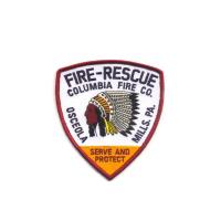 China Custom Embroidered Fire Rescue Patch with Merrowed Border Iron On Backing 9 Colors for sale