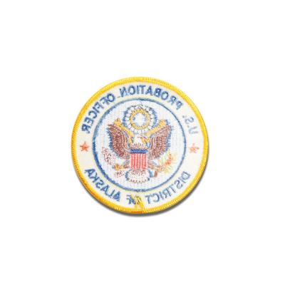 China 3D Embroidery Custom Air Force Patches , 2.5'' Adhesive Clothing Patches for sale