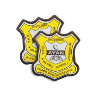 China Custom Woven Badges for Academy Uniforms 12 Inch Iron On Patch Polyester for sale