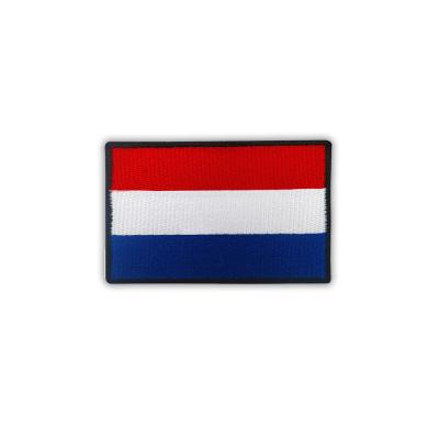 China Embroidered National Flag Badge Patches Hook And Loop Backing For Military Backpack à venda