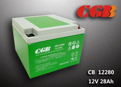 China Green ABS Plastic V0 lead Acid UPS Backup Battery 12V 28AH CB12280 9.8KG for sale