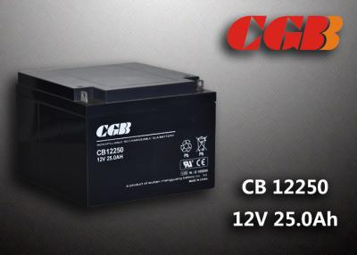 China Black CB12250 Valave Regualted Energy Storage Battery 12V 25Ah For UPS for sale