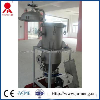 China Kleine vertikale Druck-Blatt-Filter mit automatisches Ventil-Entladungs-Vibrationssystem zu verkaufen