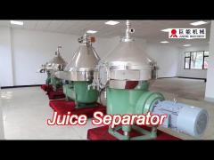 automatic discharging clarification process juice separator for coconut water