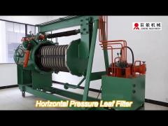 stainless steel decolour degrease hydraulic horizontal pressure 0.4mpa leaf filters