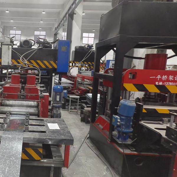Quality PLC Cable Tray Cover Making Machine 1-2mm Thickness Steel Hydraulic Cutting Type for sale