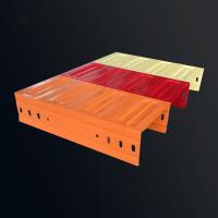 China Wall Mounted Molded Ventilated Trough Cable Tray / Rectangular Galv Cable Tray for sale