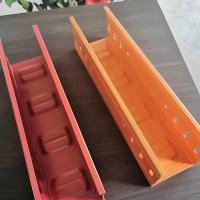 China Wall Mounted Molded Ventilated Trough Cable Tray / Rectangular Galv Cable Tray for sale