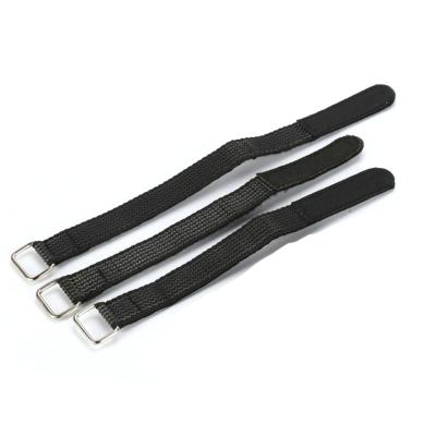 China Dansky Custom Logo Lipo Battery Hook and Loop Straps Non-Slip Woven Nylon Releasable Grip with Buckle for sale