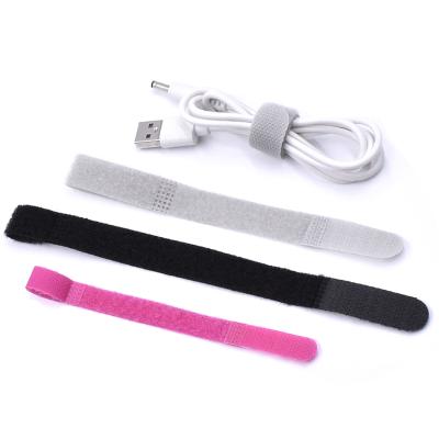 China Dansky Custom Colorful P Type Magic Tape Cable Tie for Charger or Ear Phone Wires  Nylon Hook and Loop Strap Tape for sale