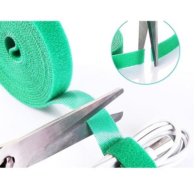 China Dansky Custom Size Color Self-Adhesive Cable Ties Strap Eco-Friendly Back-to-Back Hook Loop Strap Tape Cable Management for sale