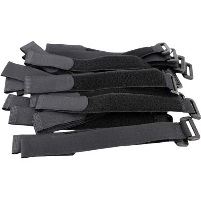 China DANSKY Nylon Normal Hook and Loop Strap With Plastic Buckle Reusable Self-lock Cinch Strap for sale