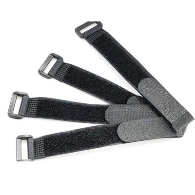 China DANSKY Nylon Polyester Standard  Hook and Loop Strap With Plastic Buckle Reusable Self-lock Cinch Strap for sale
