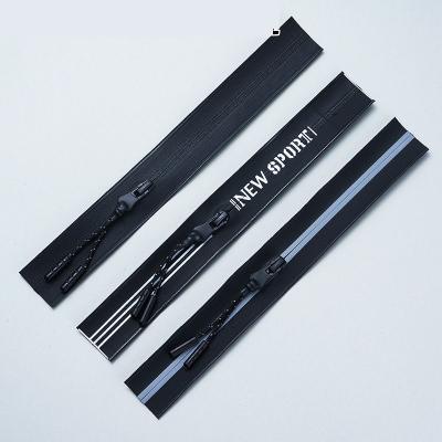 China DANSKY Factory New Arrival #3 Nylon Waterproof Open-End Zipper with Reflective Tape - Ideal for Garments, Tents, Fire Suits for sale