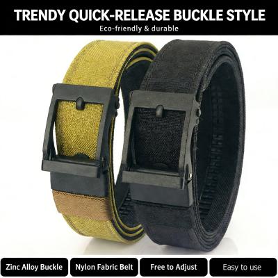 China DANSKY New Style Aluminum Alloy Outdoor Nylon Belt Men's Elastic Waist Belt for Workwear - Custom Logo for sale