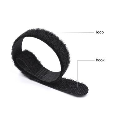 China DANSKY Customized Size P-type Cable Tie Nylon Self-adhesive Ties Hook and Loop Fasteners for Cellphone Usb Data Wire Ear Phone for sale