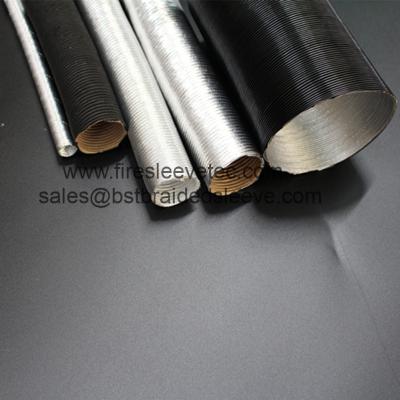 China Heat reflective wire hose protection Thermo-Flex Aluminum Heat Shield Sleeves for sale
