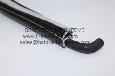 China Thermo Armor Silicone Coated Fiberglass Fire Sleeve for sale