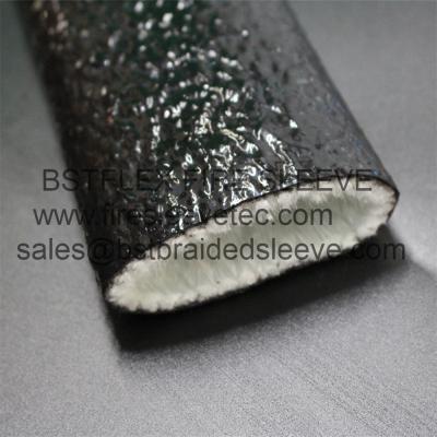 China Silicone jacketed thermal Heat Sleeving Protector black Wire for sale