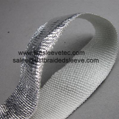 China Heat reflective chrome silver aluminized exhaust insulating wrap for sale