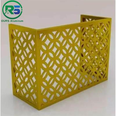 Cina La copertura decorativa all'aperto del condizionatore d'aria del metallo di PVDF PPG ha curvato il pannello di alluminio della facciata del rivestimento in vendita
