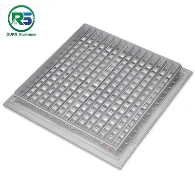 Cina Registro di aria d'apertura di misure 14x14 della copertura di alluminio del condizionatore d'aria del soffitto del muro laterale in vendita